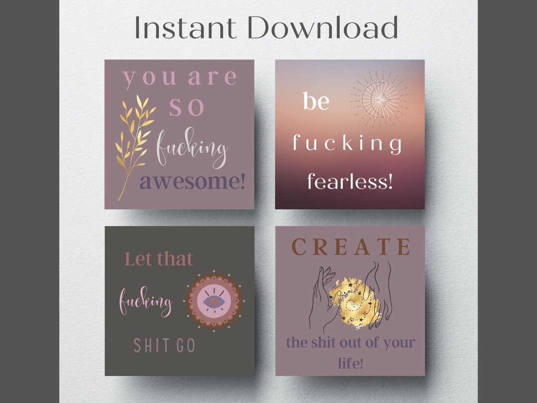 Sarcastic Affirmation Cards, Adult Sarcasm, Self Worth, Self Love ...