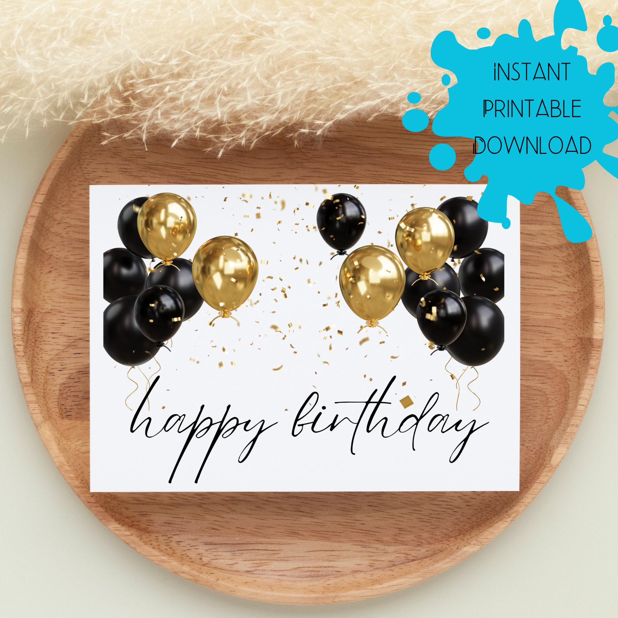 Printable Birthday Card, Instant Download Over the Hill Birthday Card ...