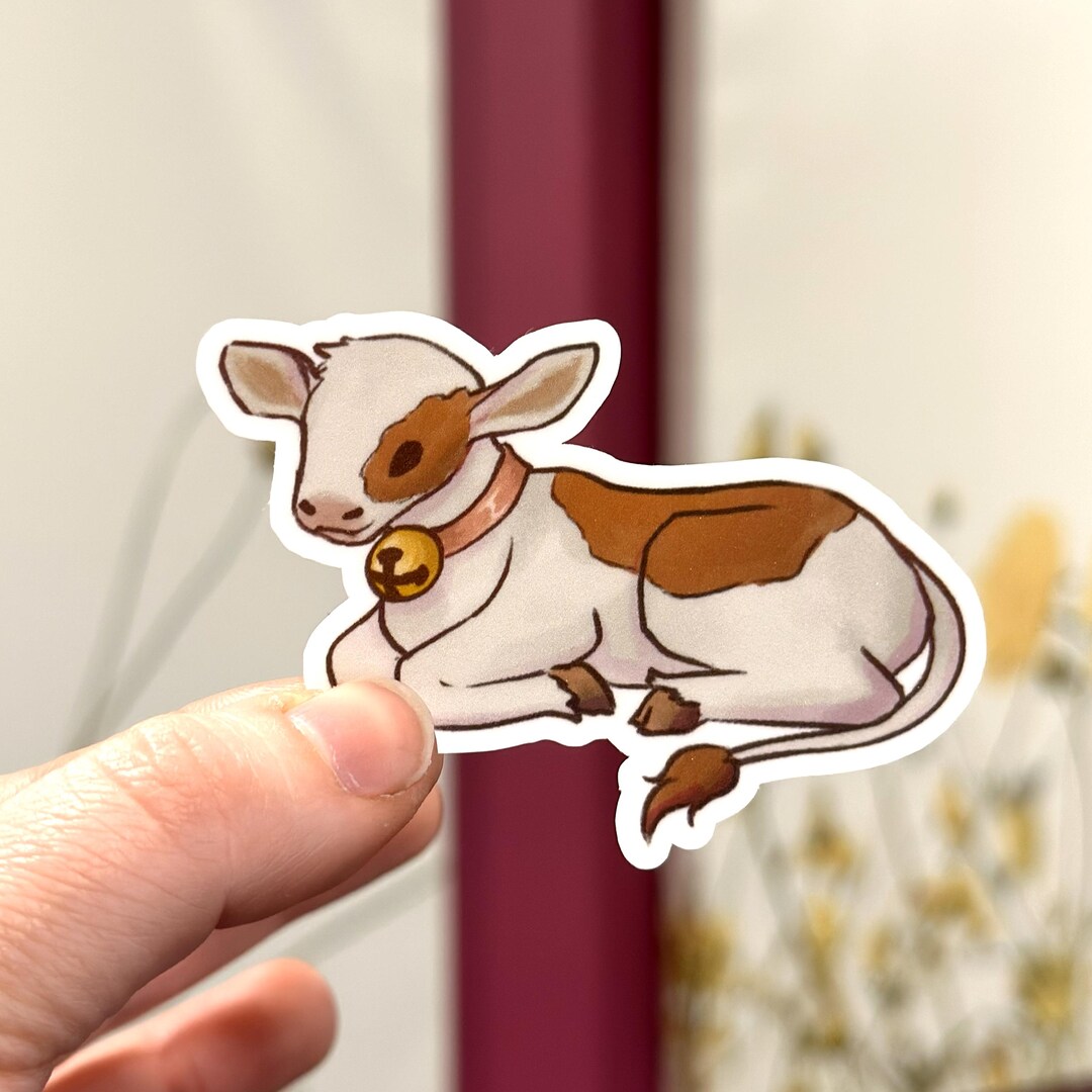 Calf 3in Vinyl Sticker - Etsy