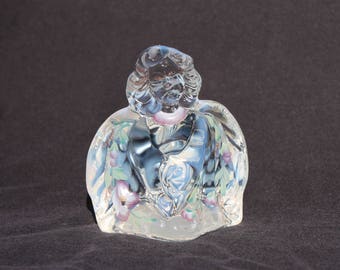 Fenton glass angel | Etsy