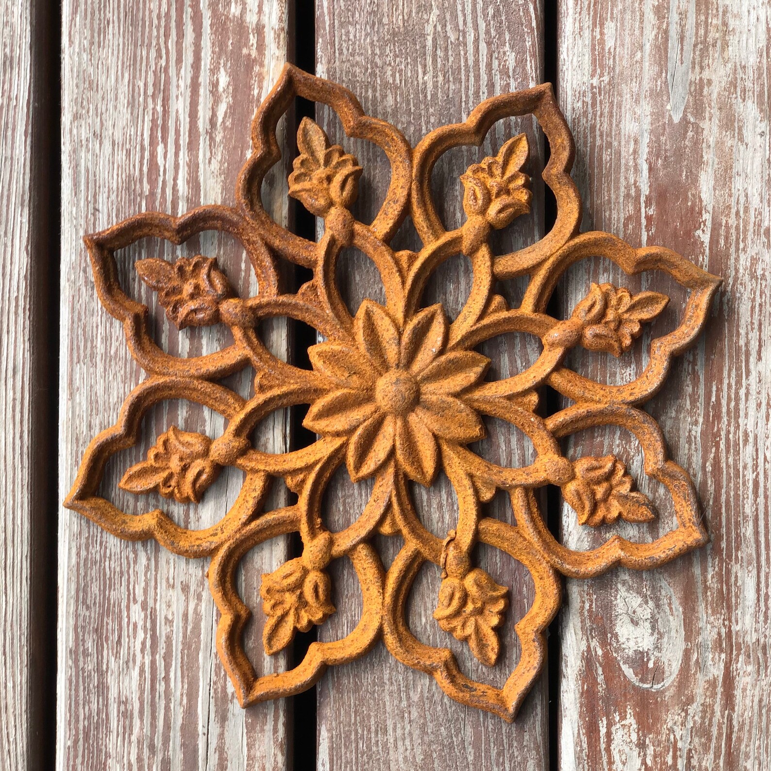 Rusty Metal Wall Decor Rusty Metal Wall Hanging Cast Iron - Etsy
