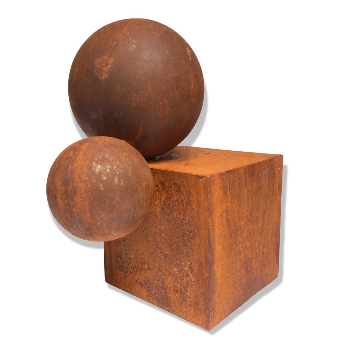 Minimalistic Rusty Sculpture Modern Metal Home Decor Rustic | Etsy