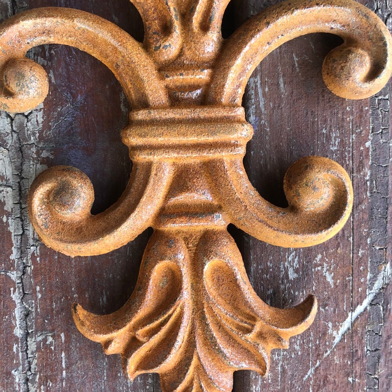 Rusty Metal Fence Decor Rusty Metal Gate Decor Cast Iron | Etsy