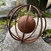 12ʼʼ Rusty Metal Sphere Outdoor Garden Decor Give a Touch of - Etsy