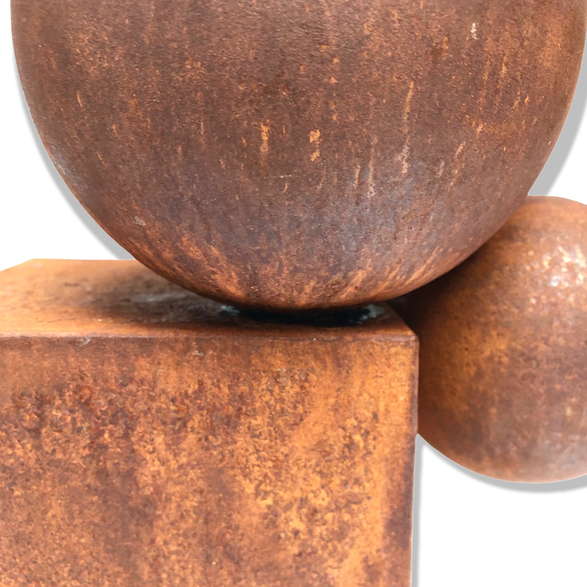 Minimalistic Rusty Sculpture Modern Metal Home Decor Rustic | Etsy