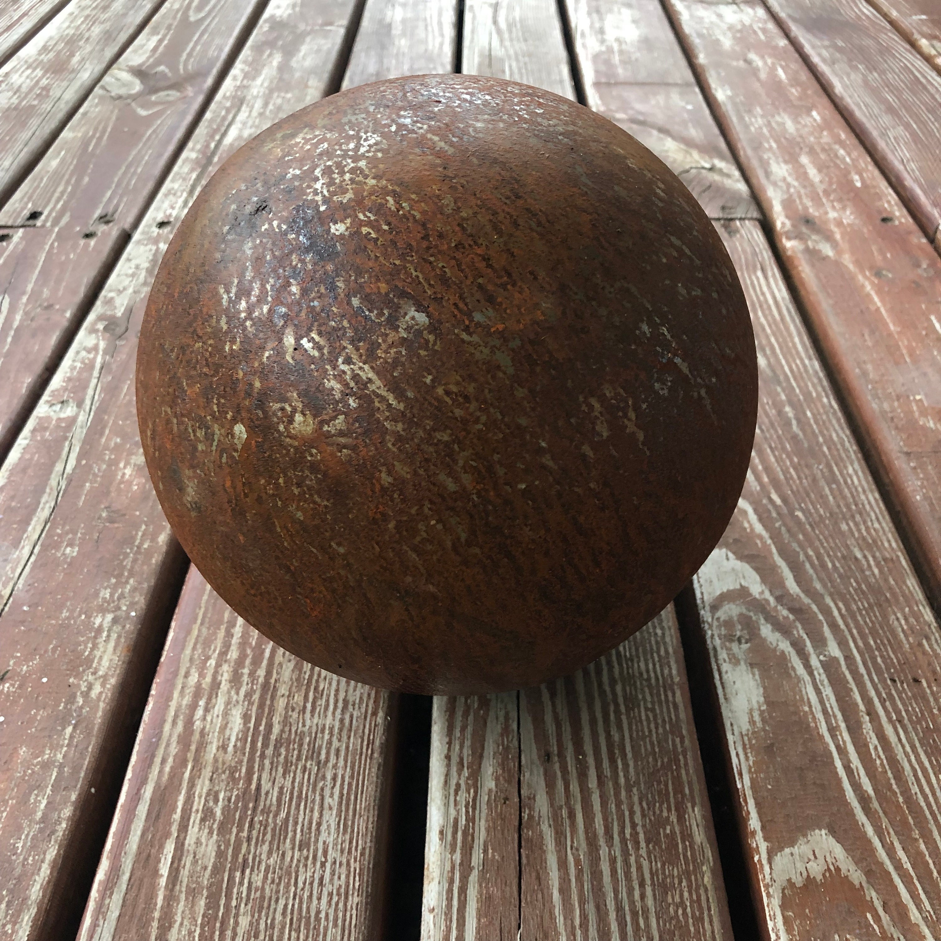 10” Garden Sphere, Garden Decor, Garden Art, Rusty Metal Ball Art ...