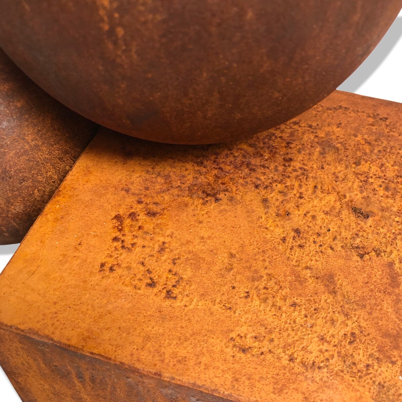 Minimalistic Rusty Sculpture, Modern Metal Home Decor, Rustic Metal Art ...