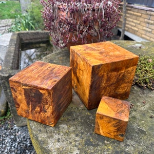 Zen Rusty Metal Cubes Set Outdoor Garden Decor - Minimalist Home Decor ...