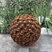 Rusty Metal Ball Sculpture, 20'' Diameter, Garden Art Sphere, Handmade ...