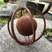 Set of 3 Rusty Metal Spheres Outdoor Garden Decor Give a Touch of Zen ...