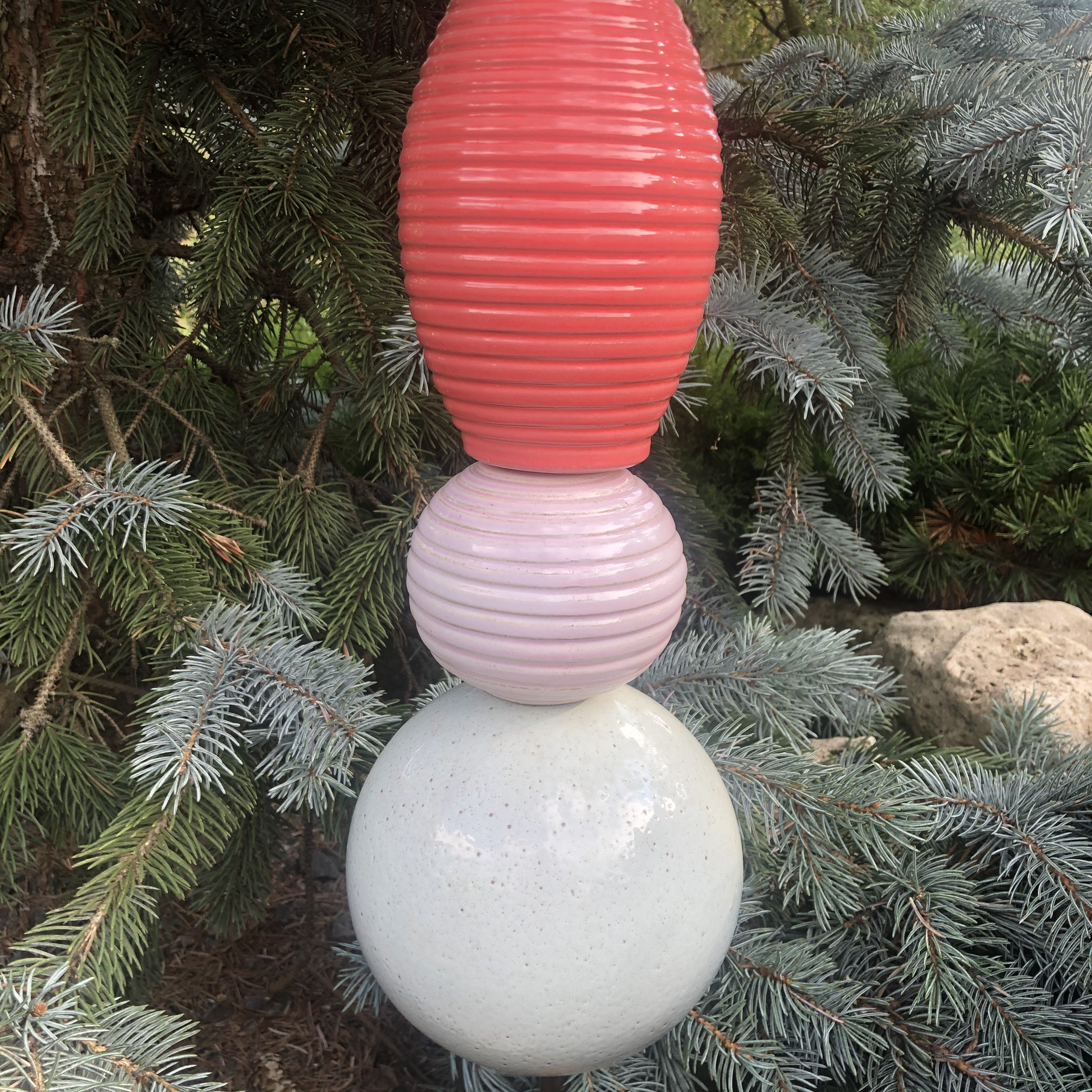 Ceramic Garden Totem Garden Sculpture Garden Art Yard Art | Etsy