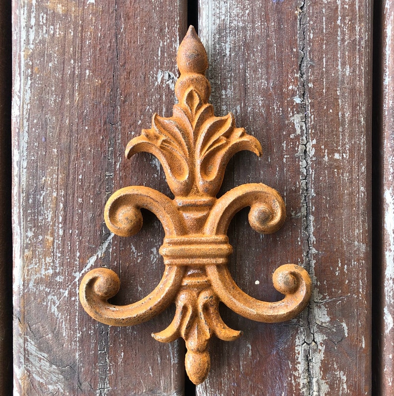 Rusty Metal Fence Decor Rusty Metal Gate Decor Cast Iron | Etsy