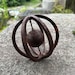Set of 3 Rusty Metal Spheres Outdoor Garden Decor Give a - Etsy