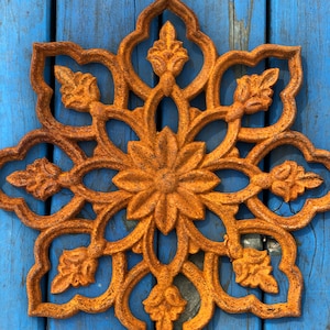 Rusty Metal Wall Decor, Rusty Metal Wall Hanging, Boho Wall Decor ...