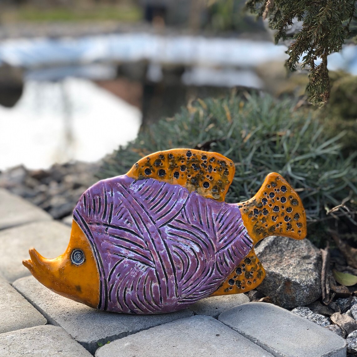 Garden decor Garden sculpture Garden art Garden stakes | Etsy