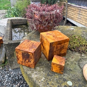 Zen Rusty Metal Cubes Set Outdoor Garden Decor - Minimalist Home Decor ...