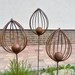 Set of 6 Rustic Metal Garden Stakes – Rusty Peaks, Unique Garden Art ...