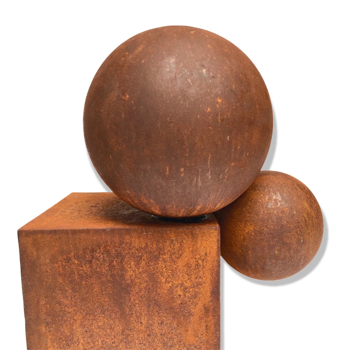 Minimalistic Rusty Sculpture Modern Metal Home Decor Rustic | Etsy