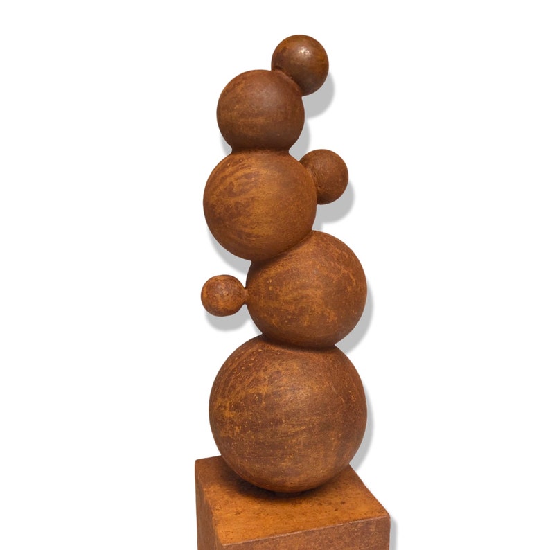 Minimalistic Rusty Sculpture Modern Metal Home Decor Rustic - Etsy