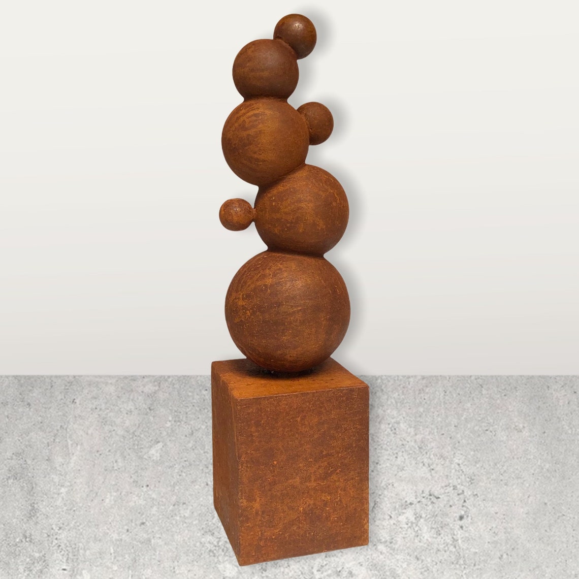 Minimalistic Rusty Sculpture Modern Metal Home Decor Rustic - Etsy