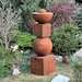 Simple Shapes Rusty Metal Modern Art - Minimalistic Totem Sculpture for ...