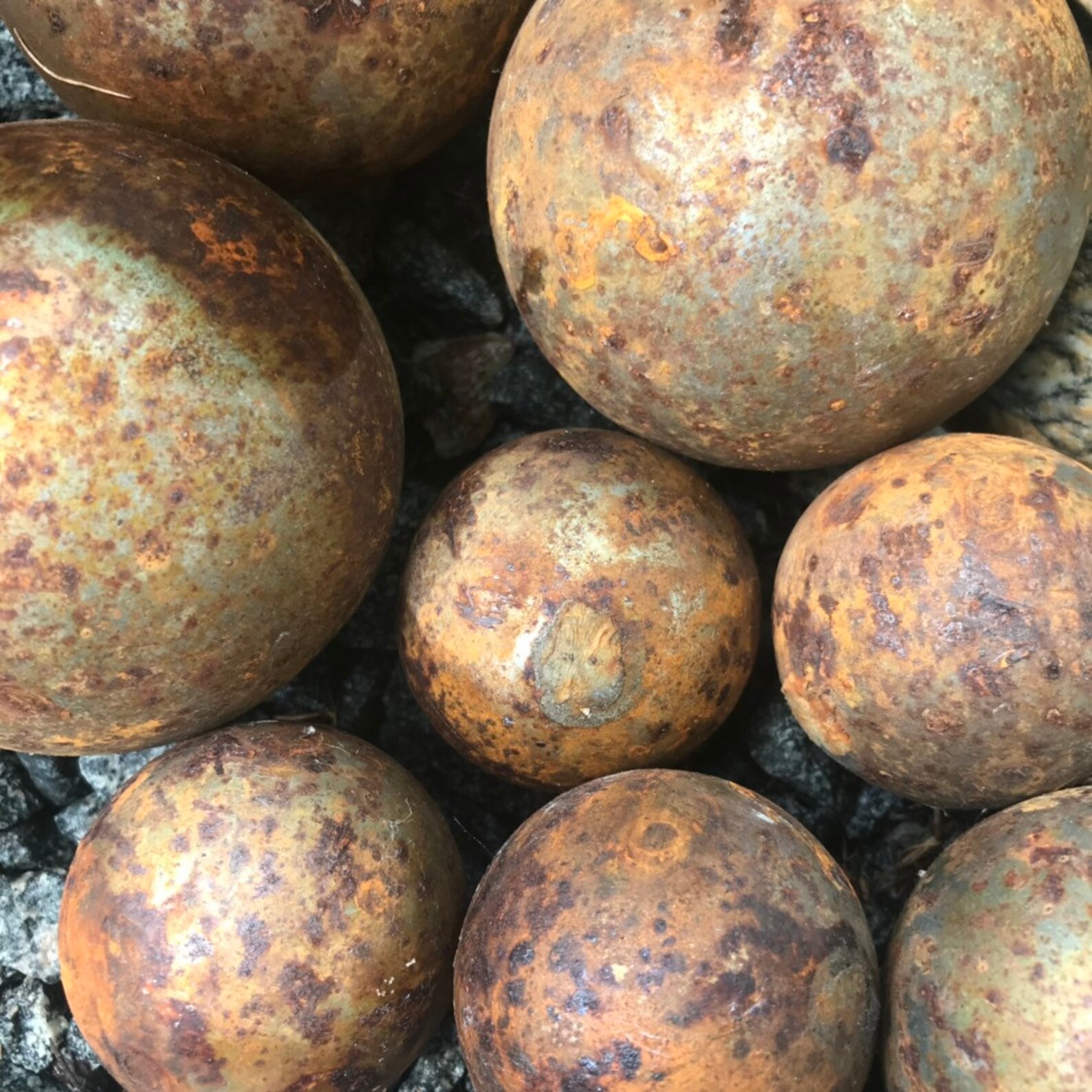 Garden Decor Garden Art Rusty Metal Ball Rusty Decor Rusty - Etsy