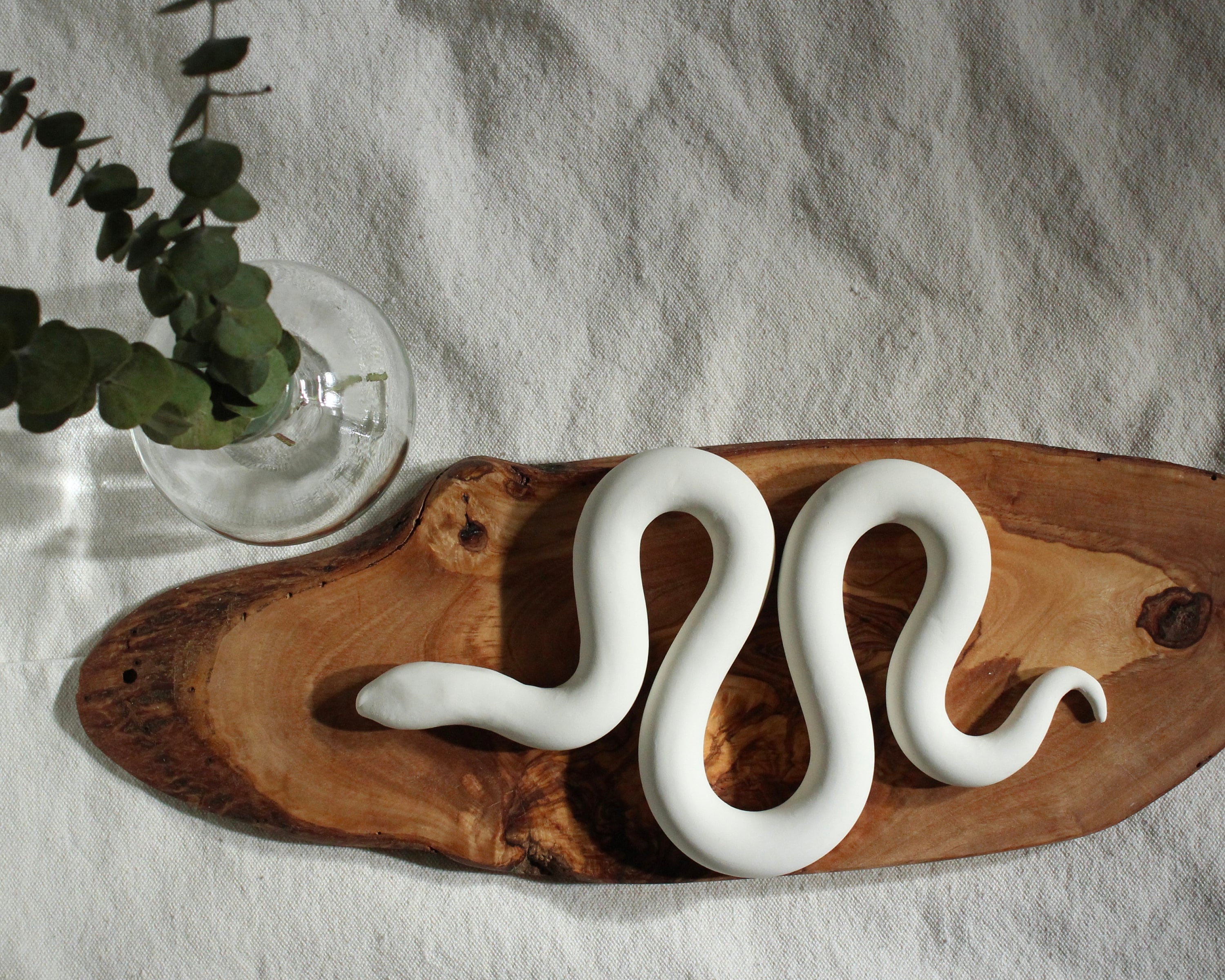 Clay Snake Decorative Object Minimalist Coffee Table Decor | Etsy