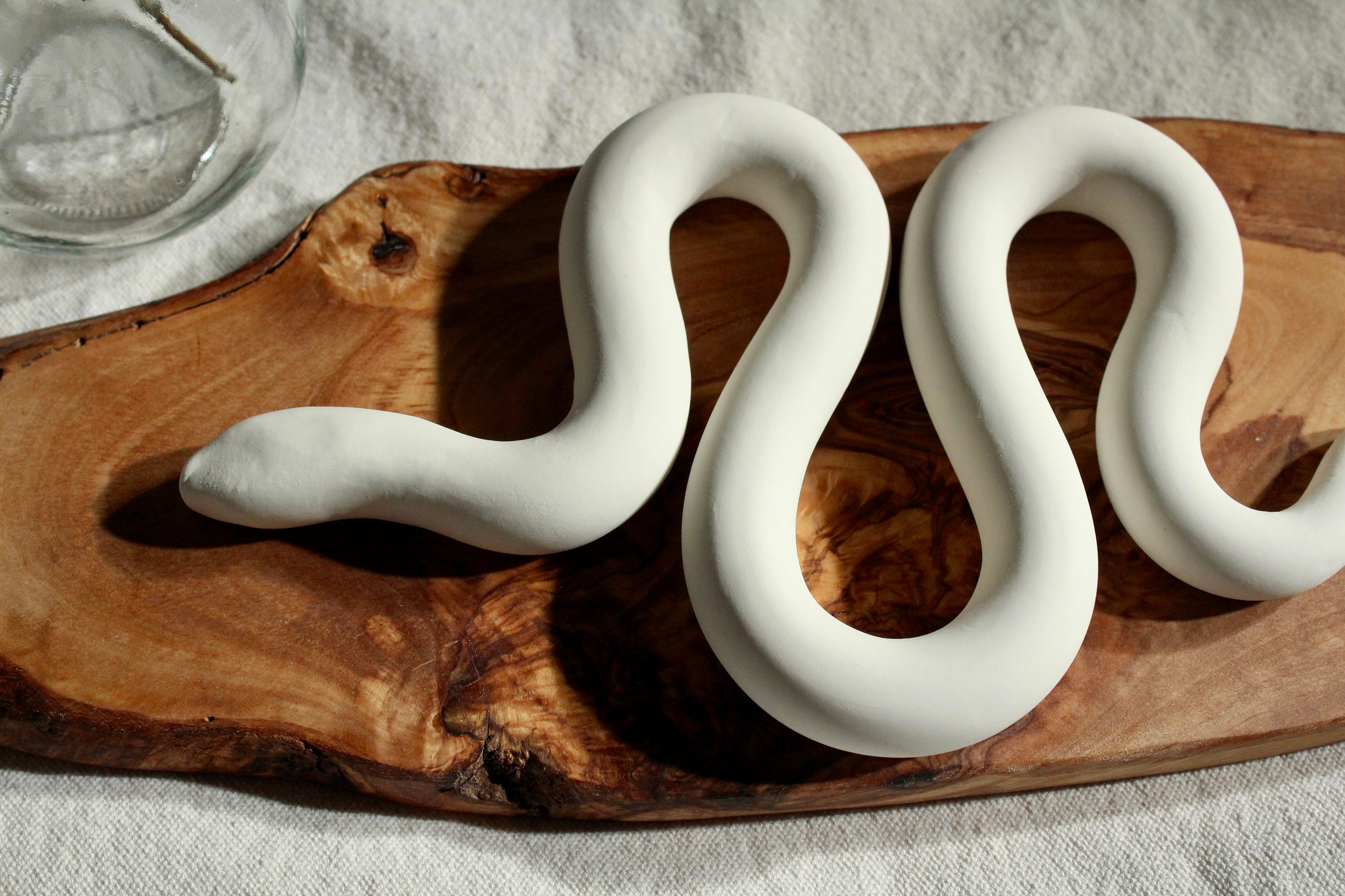Clay Snake Decorative Object Minimalist Coffee Table Decor | Etsy