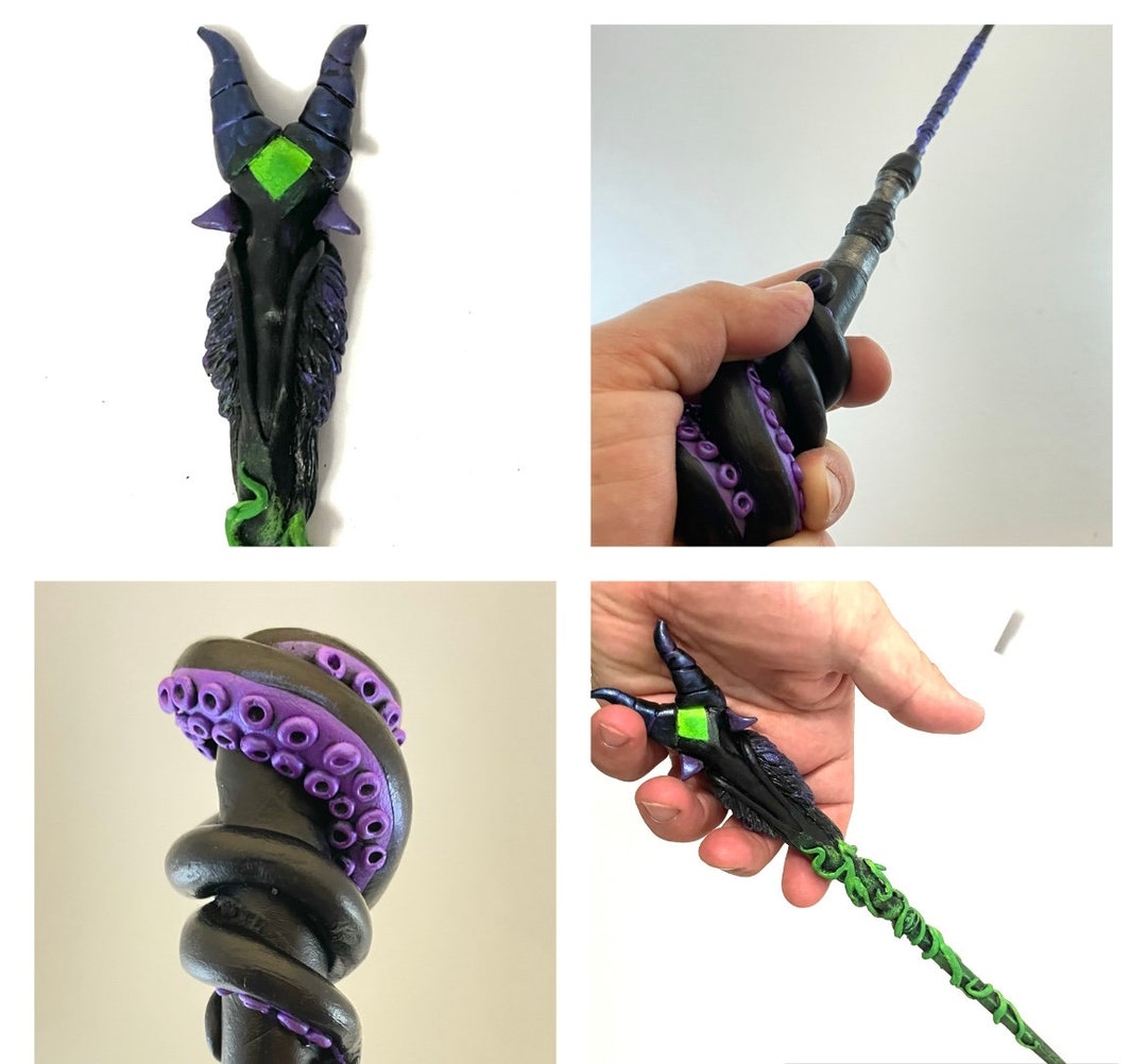 Villainous Wands | Dark Faerie, Sea Witch, Cosplay Prop - Etsy