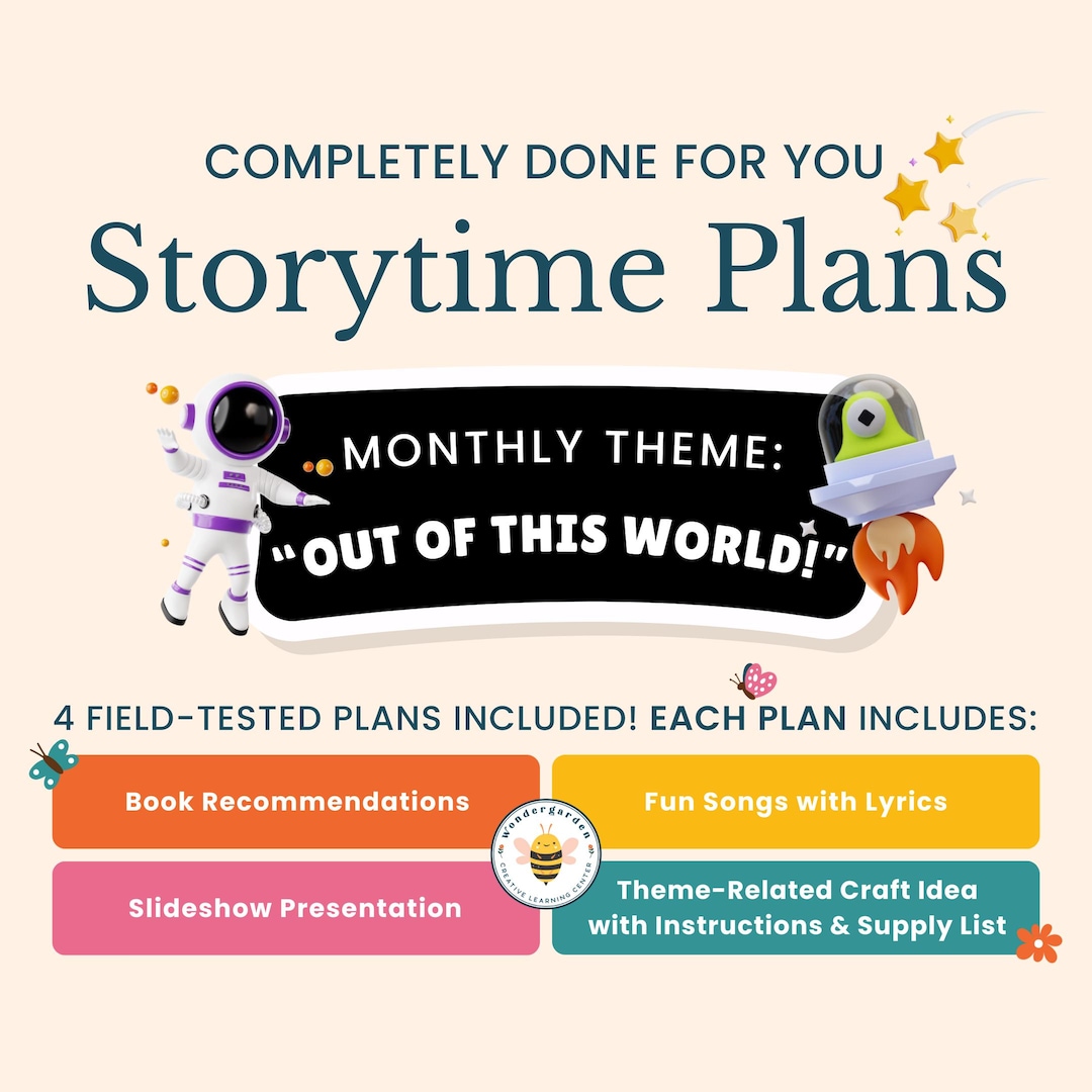 FOUR Outer Space-themed Storytime Plans With Easy Craft Plans + Example ...