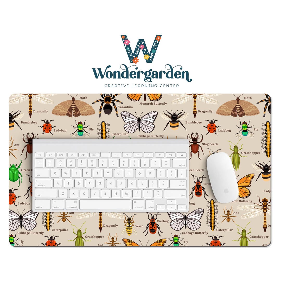 Insects Desk Mat for Kids – Educational & Fun Entomology-themed Design ...