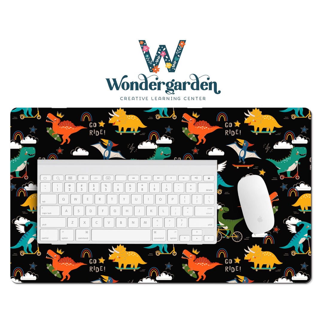 Dinosaurs on Wheels Desk Mat for Kids – Fun and Playful Design for ...