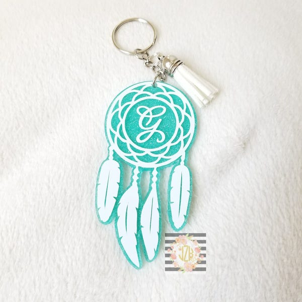Dream Catcher Keychain - Etsy