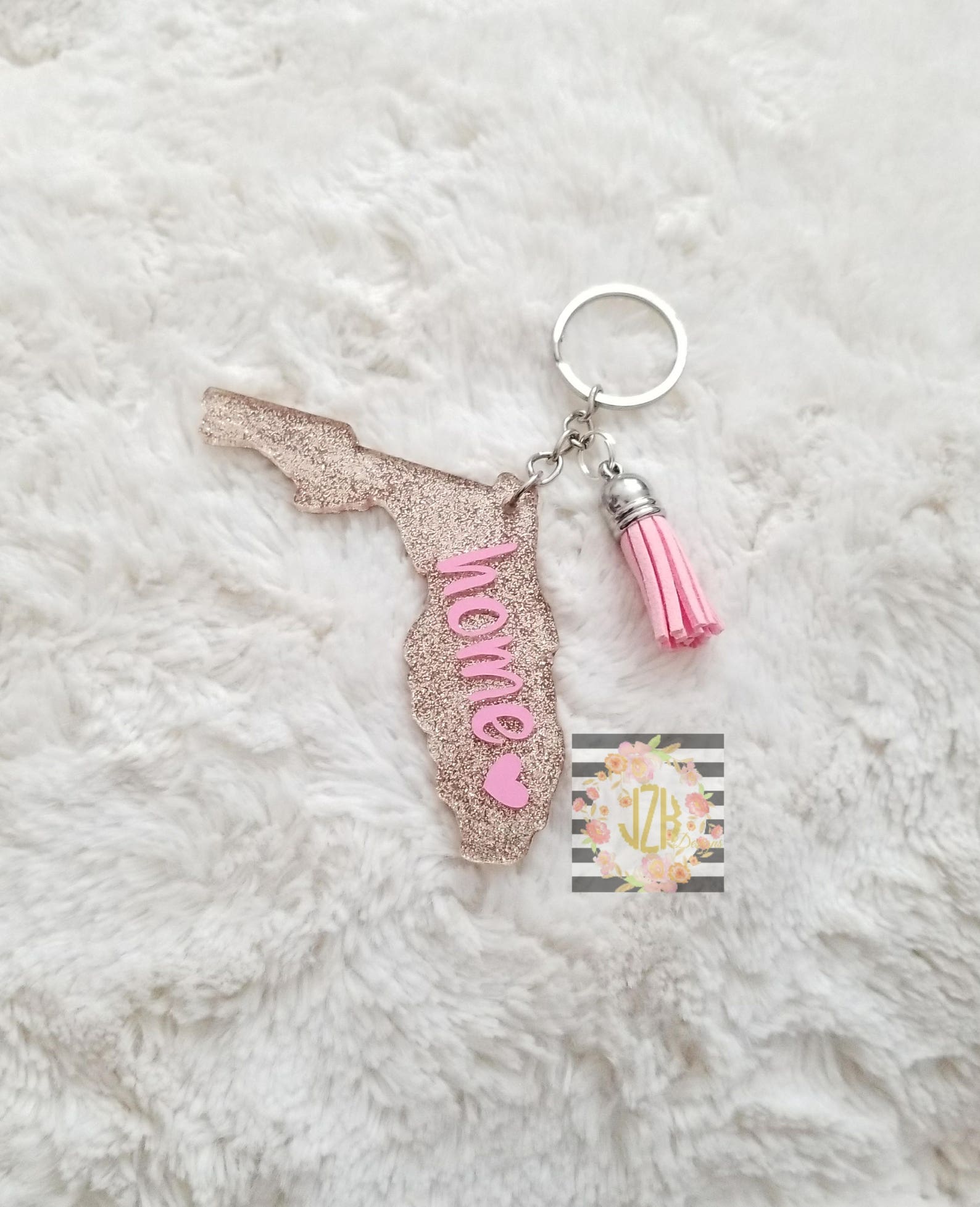 Florida Keychain, Alabama Keychain, State Keychain, Home Keychain ...