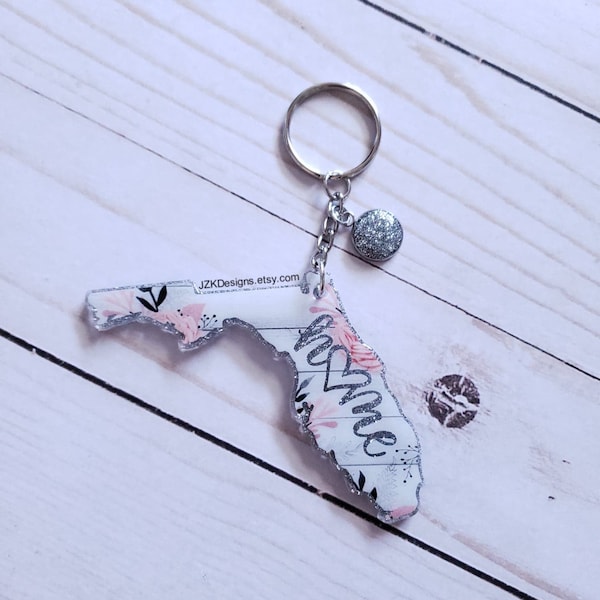 Florida Keychain - Etsy