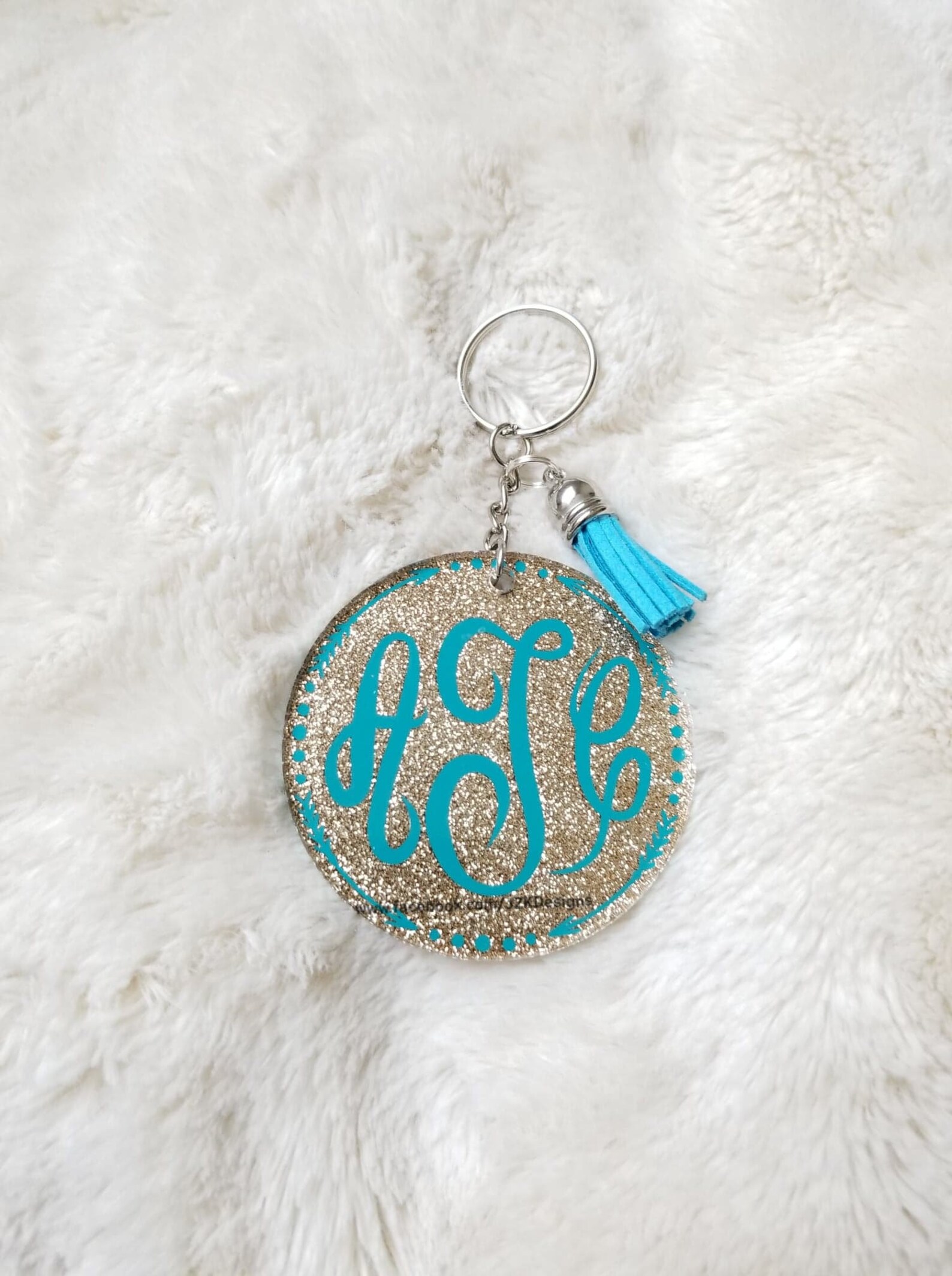 Glitter Monogram Keychain Monogram Keychain Monogram - Etsy UK
