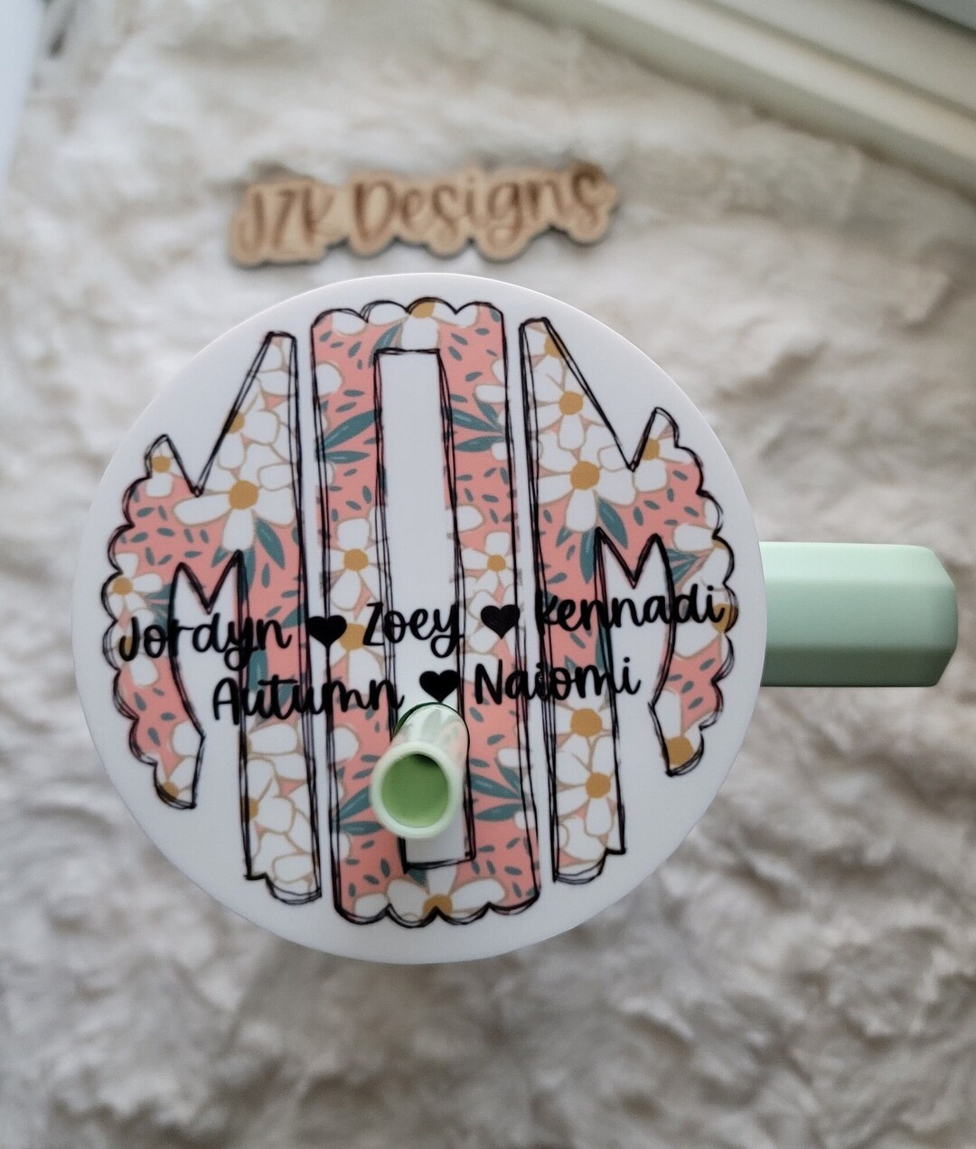 Custom Tumbler Name Tag, Personalized Simple Modern Name Plate ...