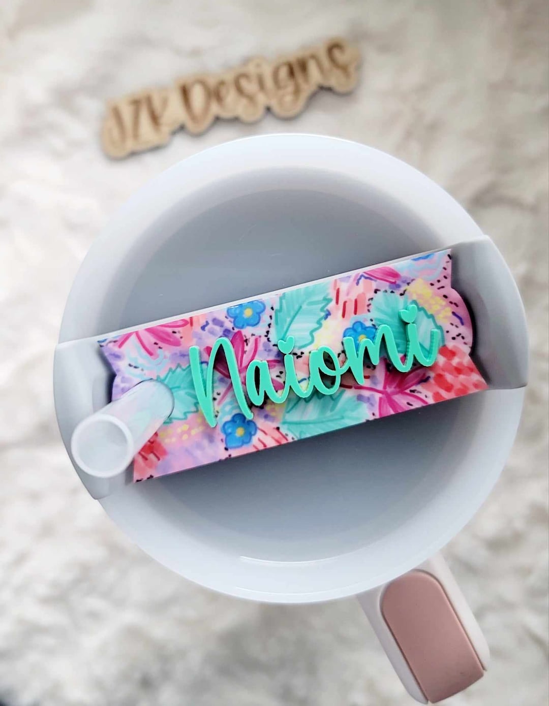 Custom Tumbler Name Tag, Personalized Stanley Name Plate, Personalized ...