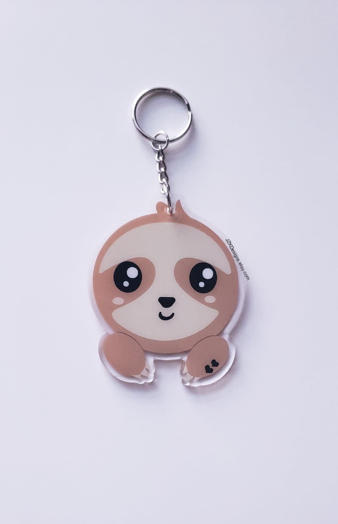 Sloth Keychain, Baby Sloth, Cute Sloth Keychain, Sloth Backpack Charm ...