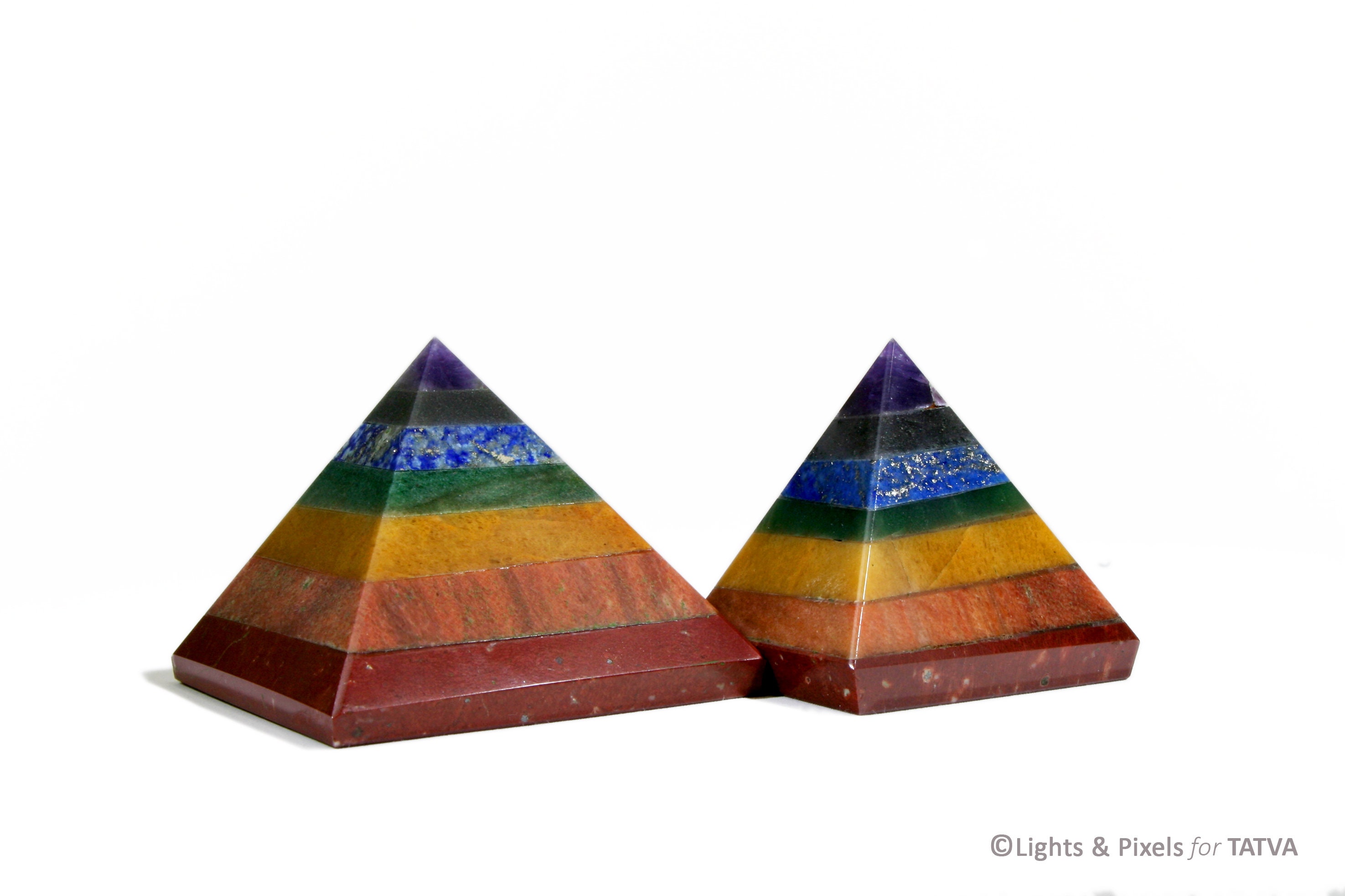 Seven Chakra Pyramid - Energy Balance and Healing - Crystal Points - Etsy