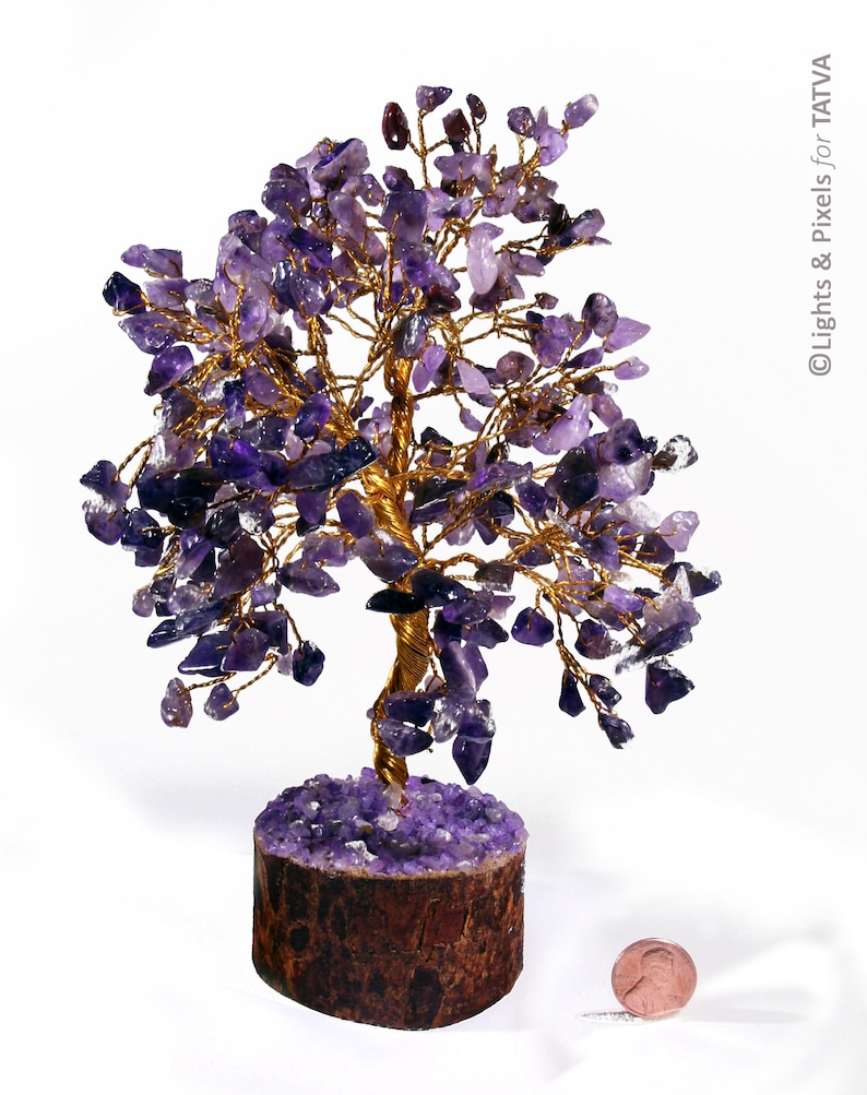 Amethyst Tree of Life: Healing Crystal Decor, Reiki Gift, Home Decor ...