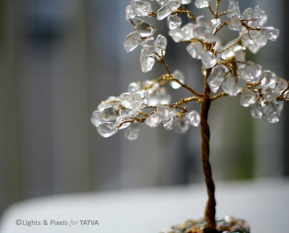 Clear Quartz Tree of Life 3 Sizes Energy Amplification - Etsy
