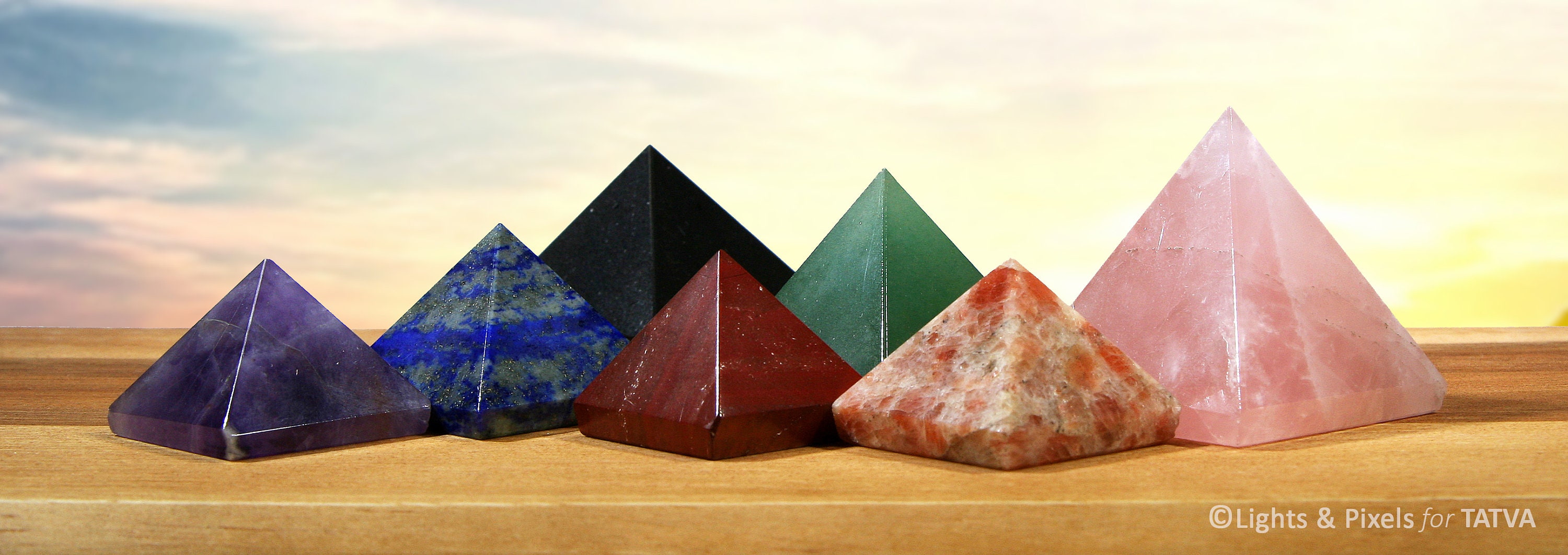 Seven Chakra Pyramid Energy Balance and Healing Crystal | Etsy