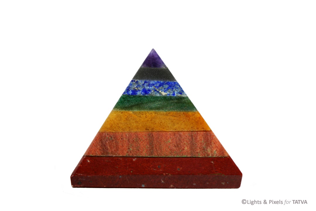 Seven Chakra Pyramid - Energy Balance and Healing - Crystal Points - Etsy
