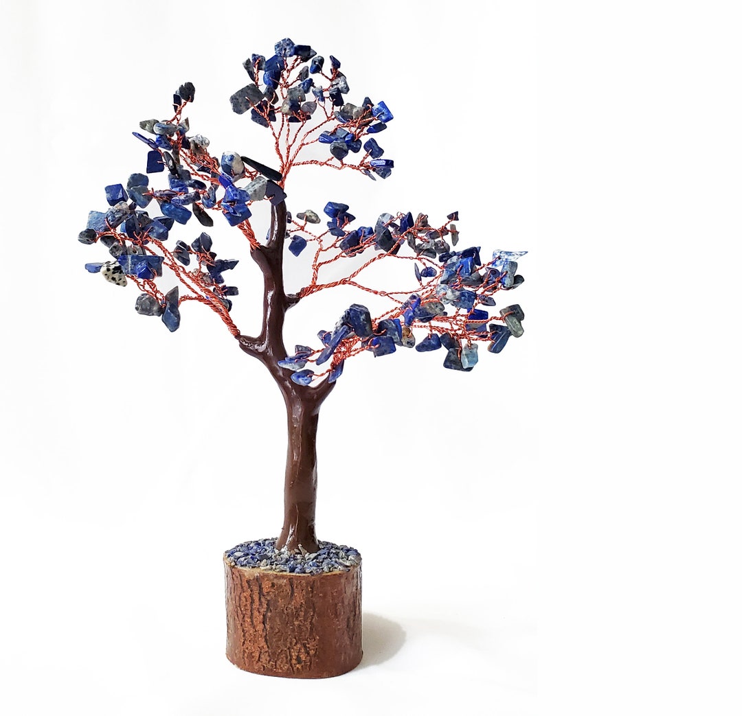 Lapis Lazuli Tree of Life: Deep Blue Gemstone, Feng Shui Decor - Etsy