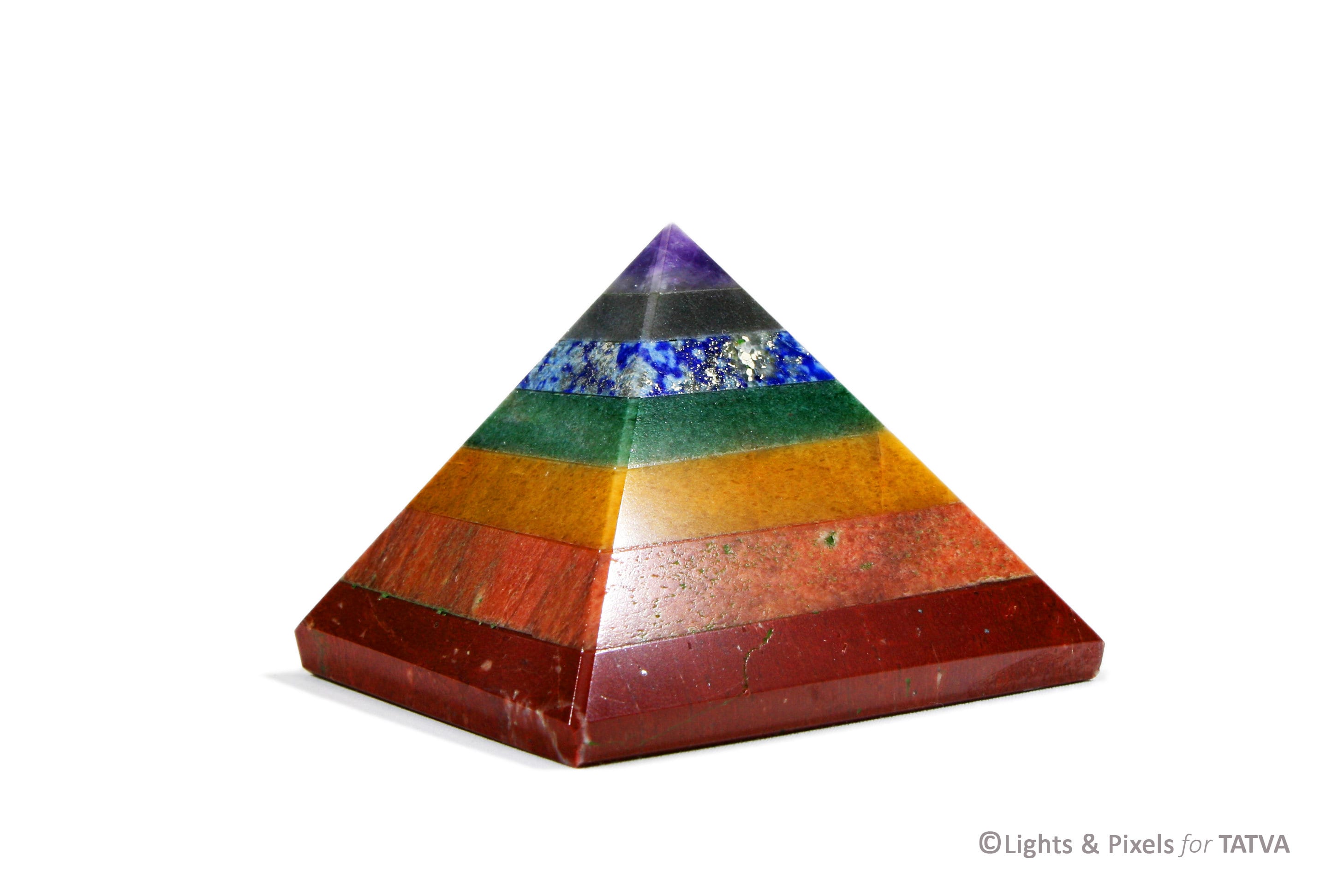 Seven Chakra Pyramid - Energy Balance and Healing - Crystal Points - Etsy