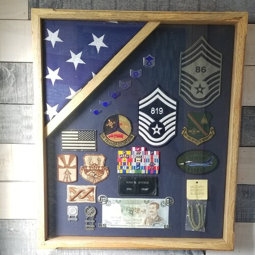 Military Medals Display Case Shadow Box - Etsy