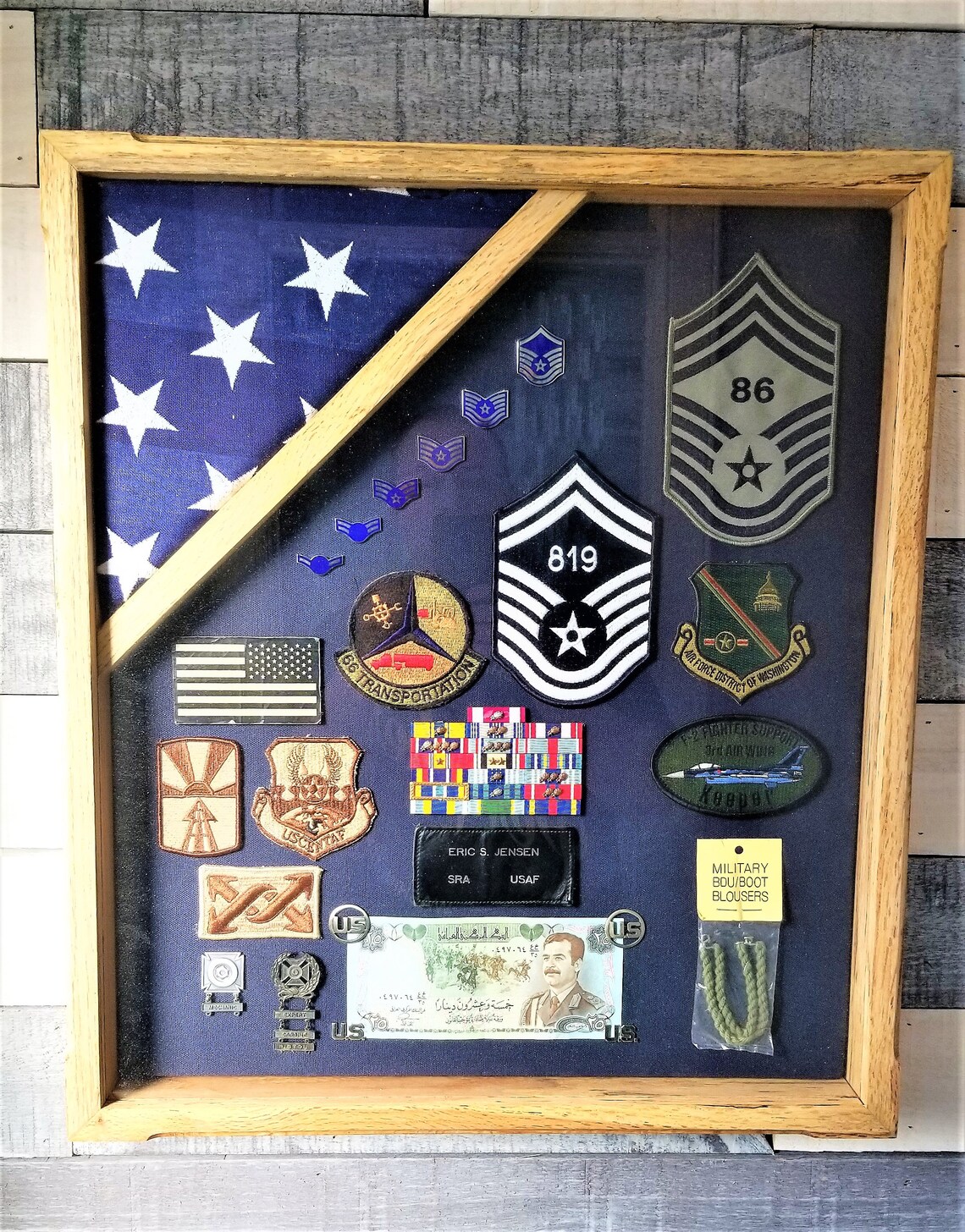 Shadow Box Military Retirement Memento Display Case | Etsy