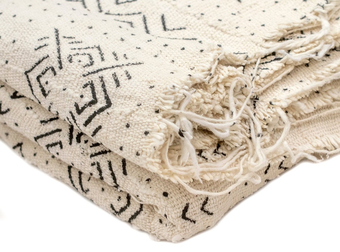 Bogolan Mud Cloth Handmade in Mali Authentic African Textile Premium ...