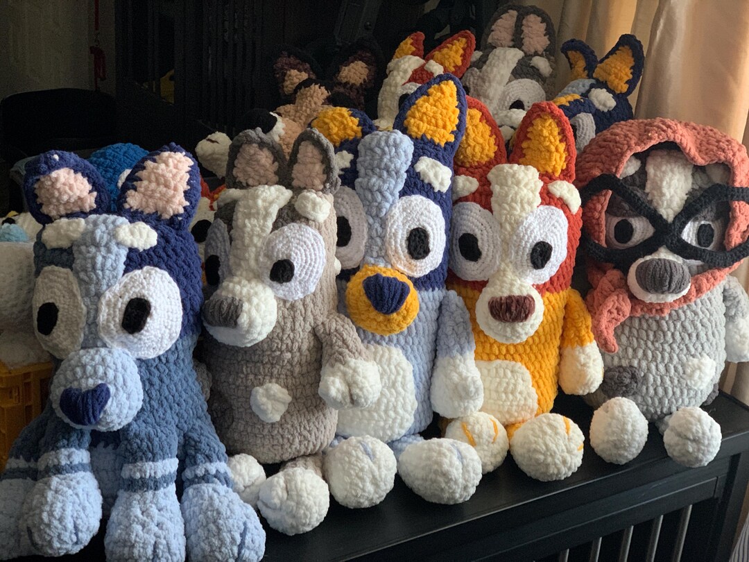 Large 16”-15”heeler Sisters, Cousins, Bluey, Bingo, Muffins, Heeler ...